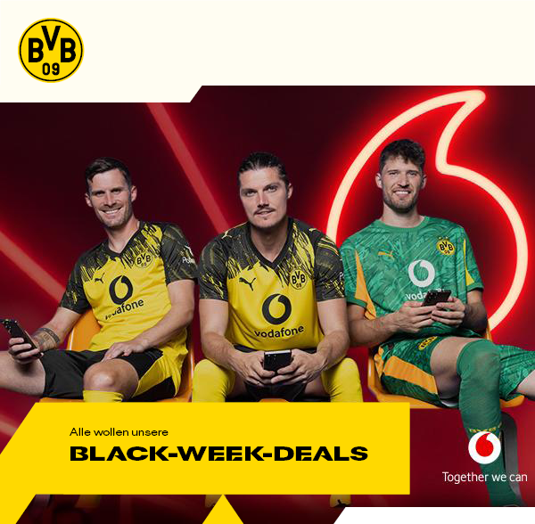 Vodafone Black Week: BVB-Deals mit iPhone & Galaxy S25